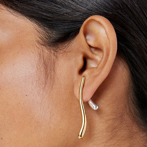Stainless Steel Stud Earrings – Luxury Minimalist Metal Jewelry for Wo ...